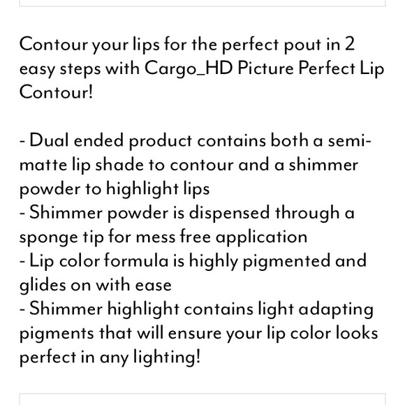 Cargo | Makeup | New In Box Cargo Hdlip Contour | Poshmark